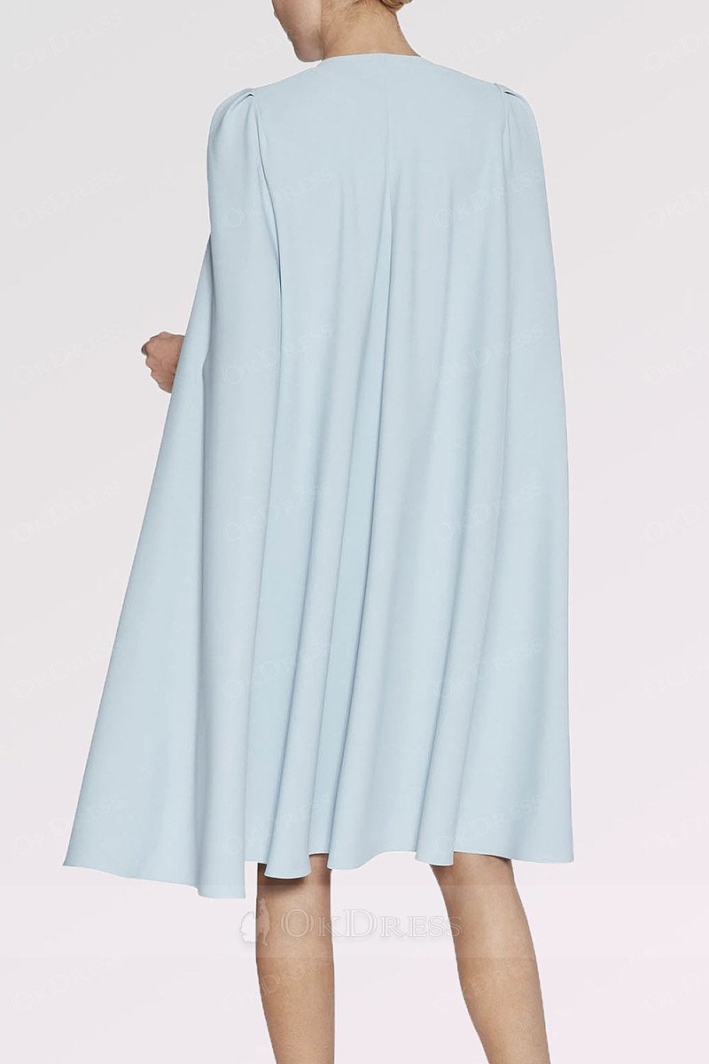 Sleeveless Mother of the Bride Dresses with Cape Outfit – Okeydress